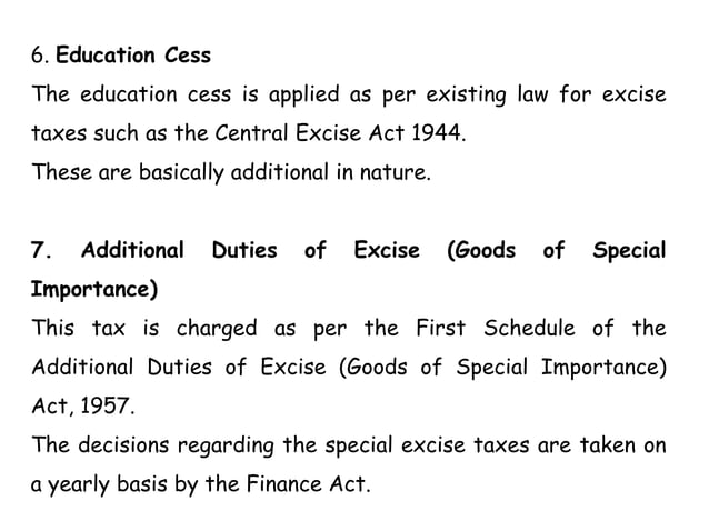 Excise duty | PPT