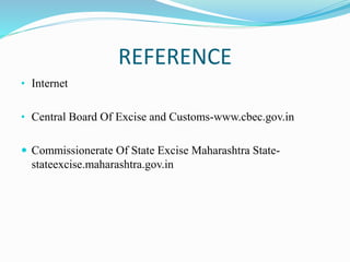 Excise duty sagar 12mt07ind016 | PPTX | Commodities | Economy