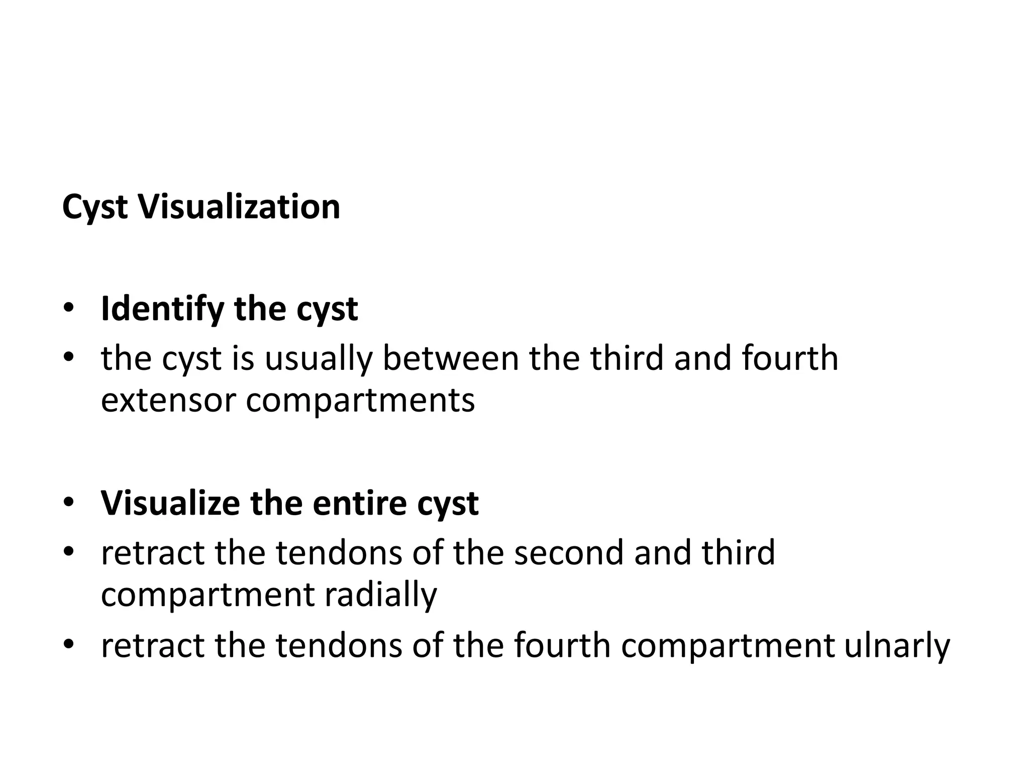 Excision of a ganglion | PPTX
