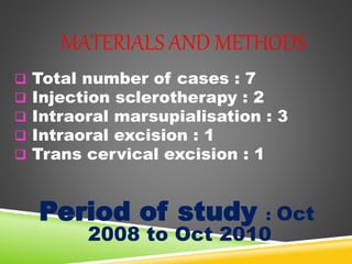 Excision of a plunging ranula | PPTX