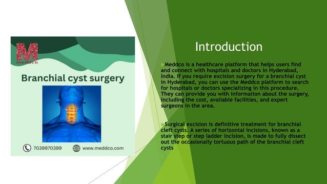 Excision of Branchial cyst surgery.pptx | Ear, Nose and Throat ...