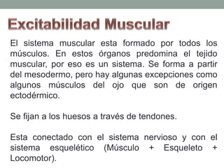 Excitabilidad muscular | PPTX