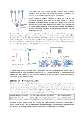 Excitable Cells: Revision Notes | PDF