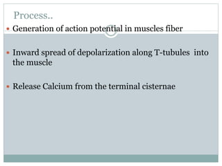Excitation and contraction of muscle | PPTX