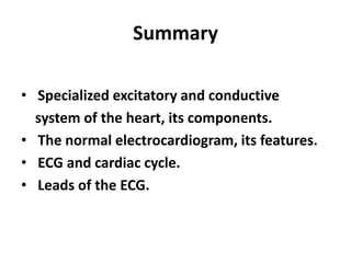 Excitations of heart rhythms and ECG.ppt