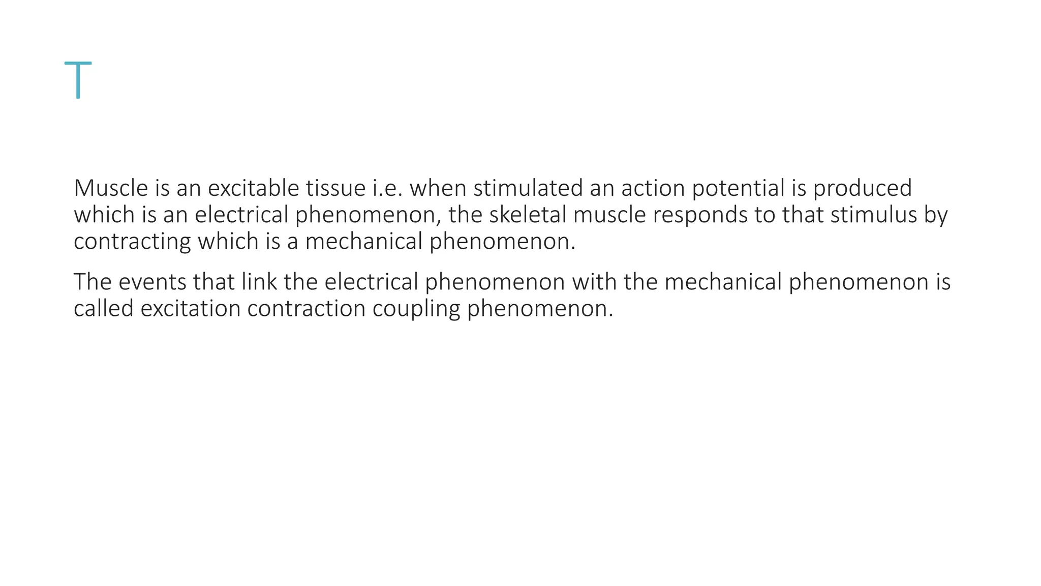 EXCITATION CONTRACTION COUPLING physiology | PPTX