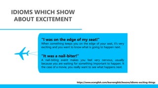 Saying You are Excited, Bored and Calming - Expressions | PPTX