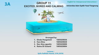 Saying You are Excited, Bored and Calming - Expressions | PPT