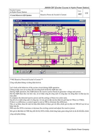 Exciter behavior in aqr operation | DOC