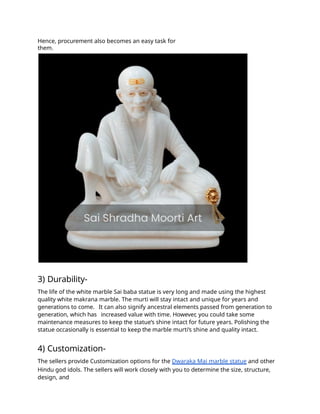 Exciting Facts About Sai Baba Marble Statue | PPTX