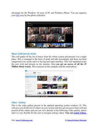 Exciting features of windows 10 operating system | PDF