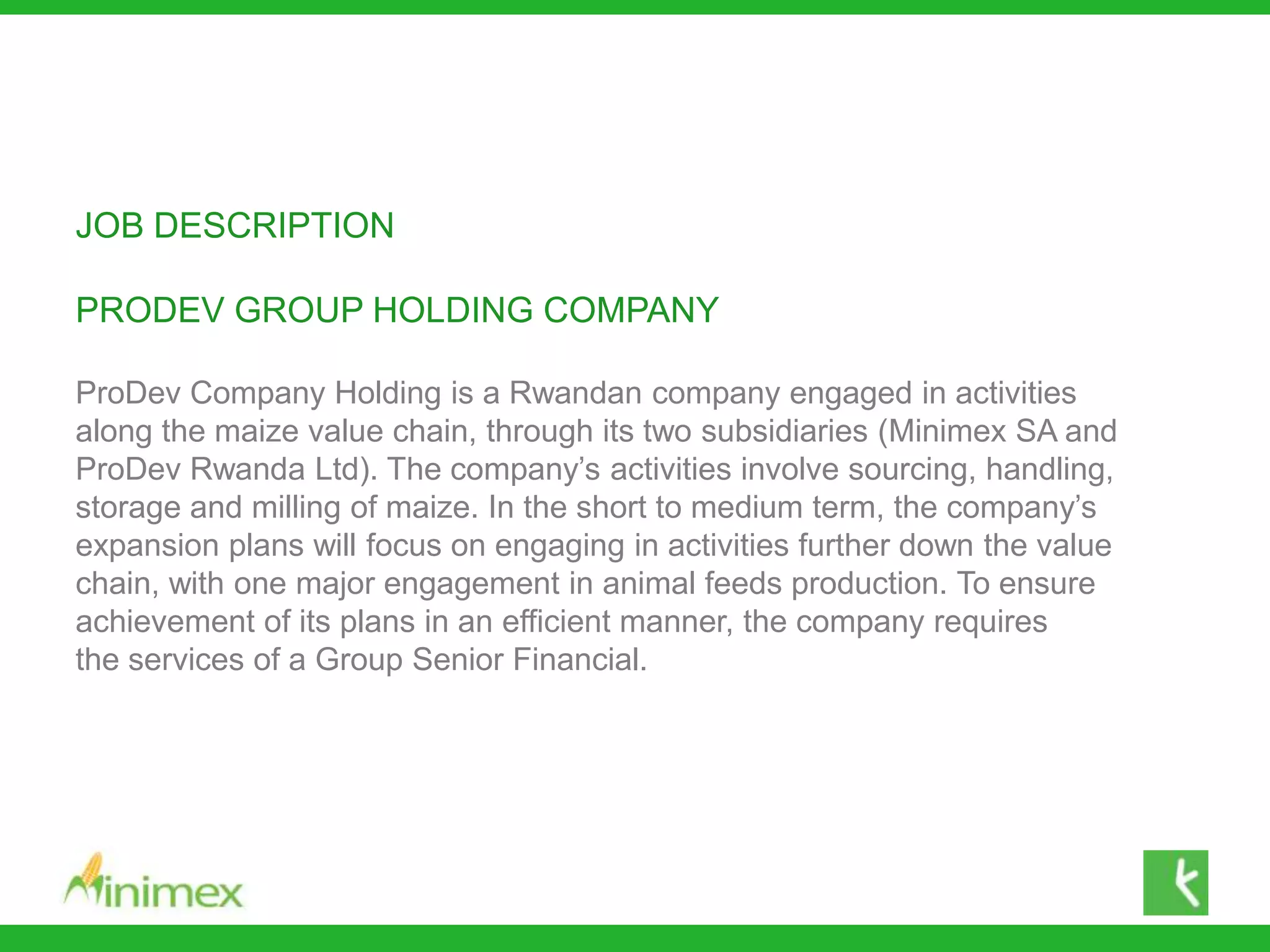 Exciting job opportunity: Prodev Group Holdings | PPTX