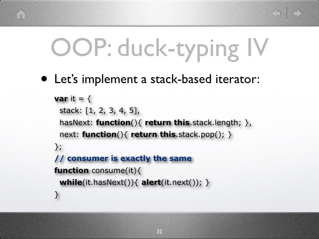 OOP: duck-typing IV • Let’s