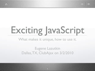Exciting JavaScript - Part II | PPT