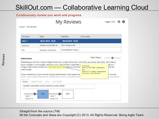 Exciting presentation: SkillOut.com — Collaborative Learning Cloud