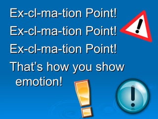 Exclamation point song | PPT