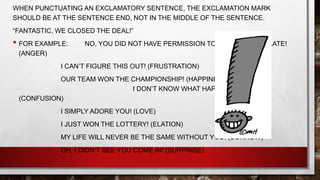 Exclamatory words, phrases and sentences (1) | PPTX