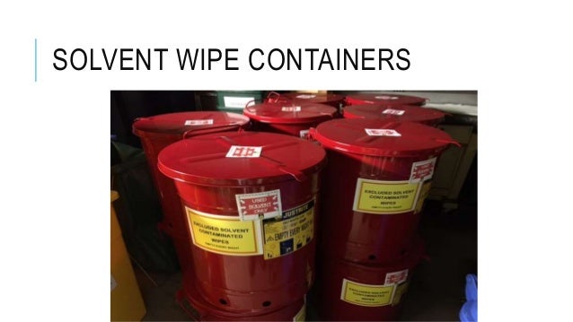 Excluded Solvent & Alcohol Contaminated Wipe Collection