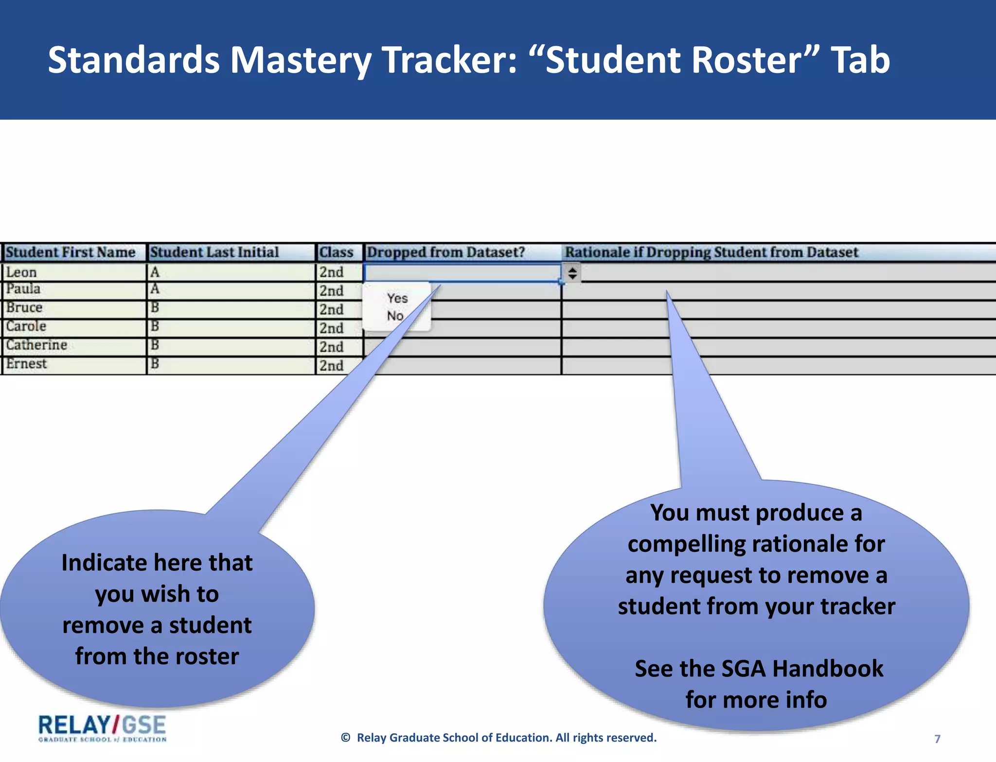 Removing Students From The Tracker Roster | PPTX | Educational ...