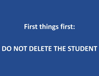 Removing Students From The Tracker Roster | PPTX