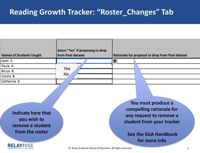 Removing Students From The Tracker Roster | PPTX | Educational ...