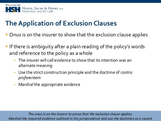 Exclusion Clauses in Long Term Disability Policies