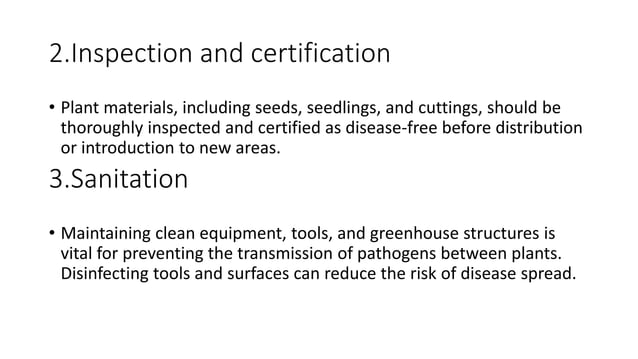 EXCLUSION OF PLANT DISEASES.pptx | Infectious Diseases | Diseases and ...