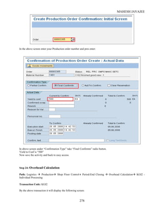 SAP CO Configuration Guide - Exclusive Document | DOC