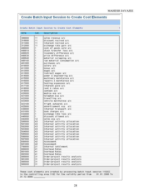 SAP CO Configuration Guide - Exclusive Document | DOC | Stocks and ...