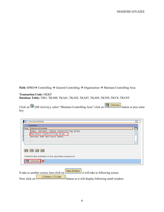 SAP CO Configuration Guide - Exclusive Document | DOC