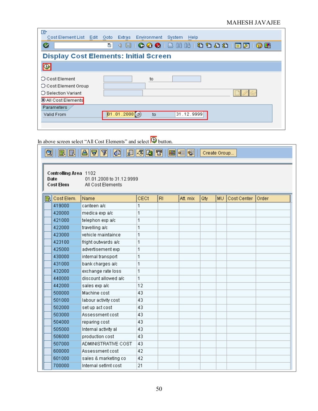 SAP CO Configuration Guide - Exclusive Document