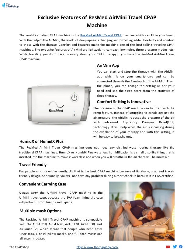 Exclusive Features of ResMed AirMini Travel CPAP Machine.pdf