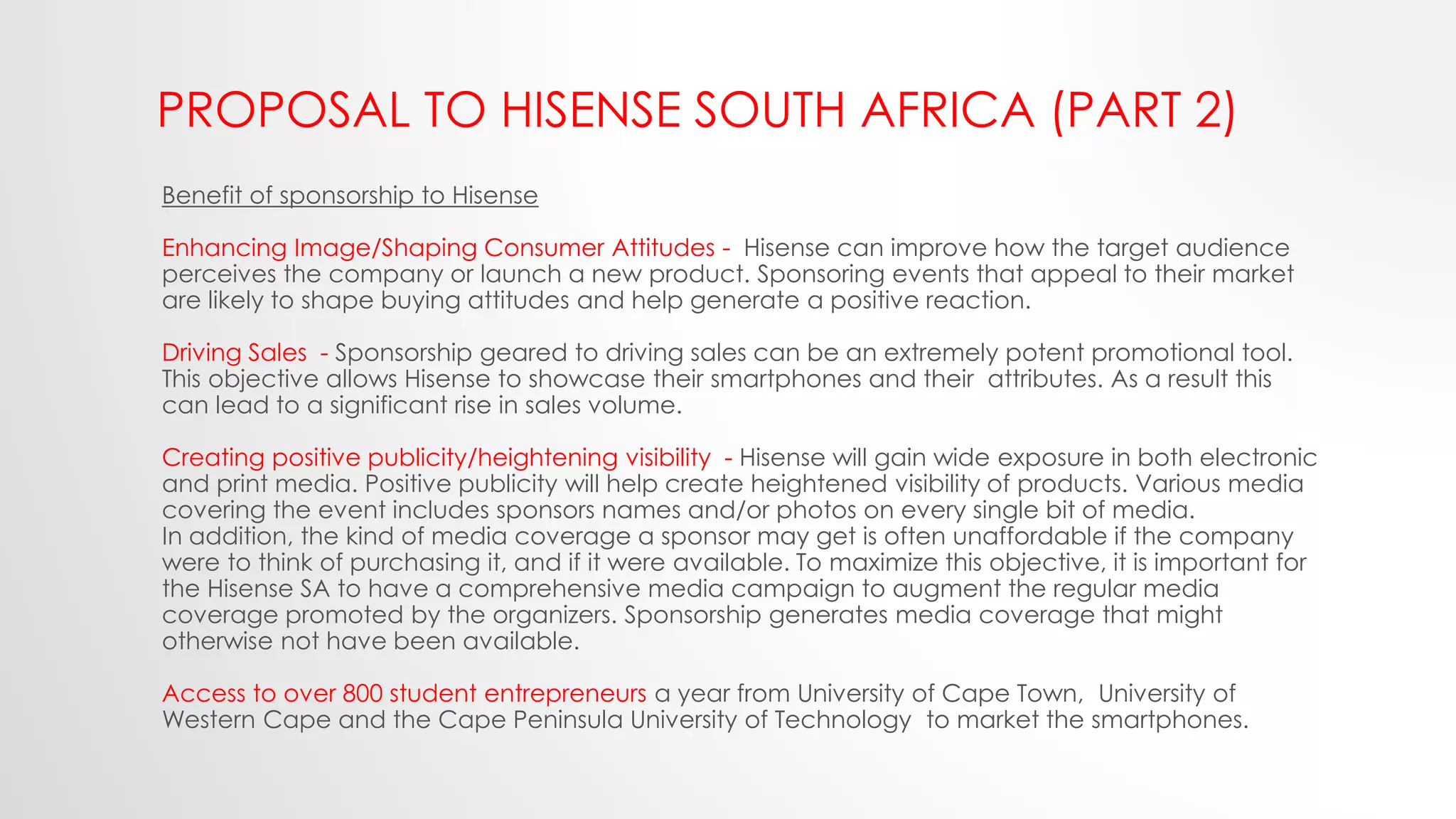 Exclusive sponsorship proposal | PDF