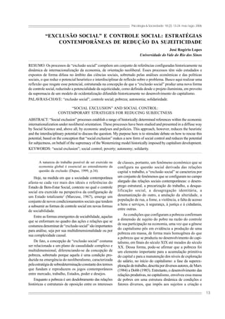“EXCLUSÃO SOCIAL” E CONTROLE SOCIAL.pdf
