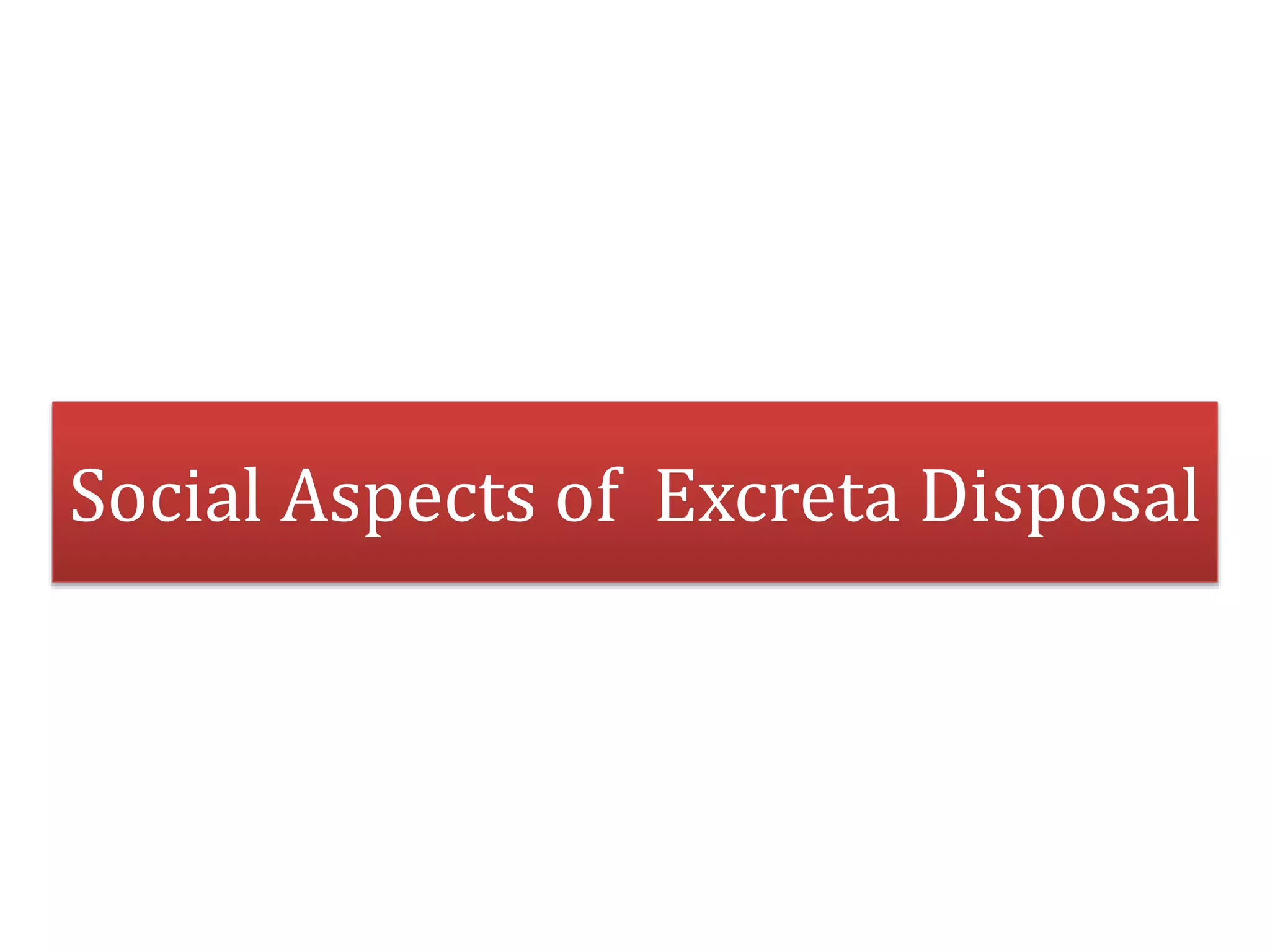 Excreta disposal | PPTX