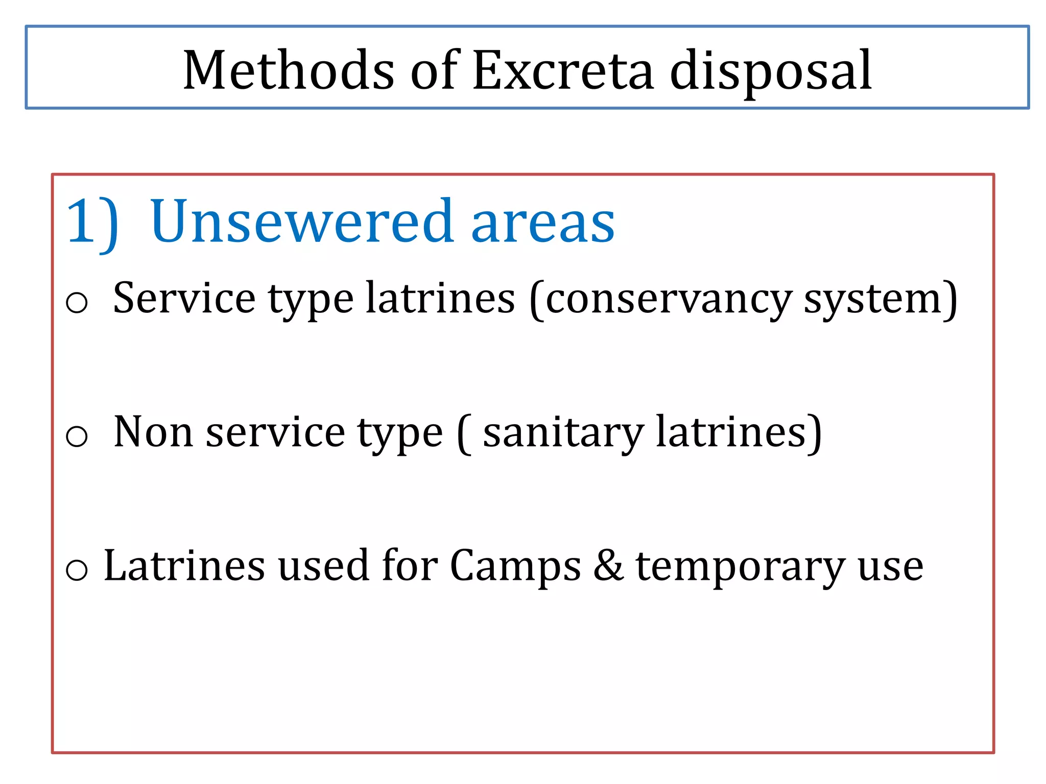 Excreta disposal | PPTX