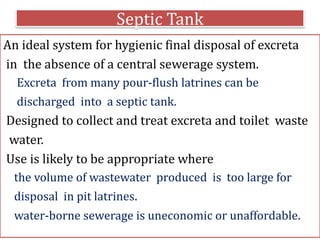 Excreta disposal | PPTX