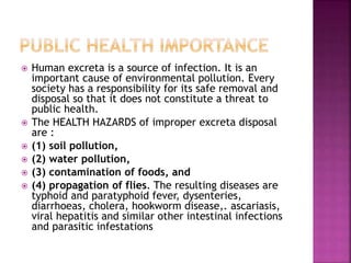 Lecture of Excreta Disposal | PPTX