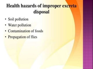 Lecture of Excreta Disposal | PPTX