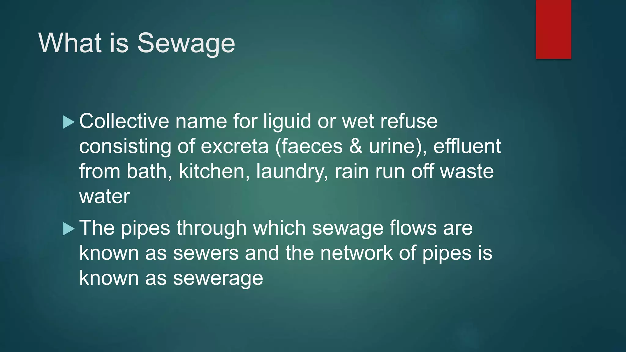 Excreta & Sewage management | PPTX
