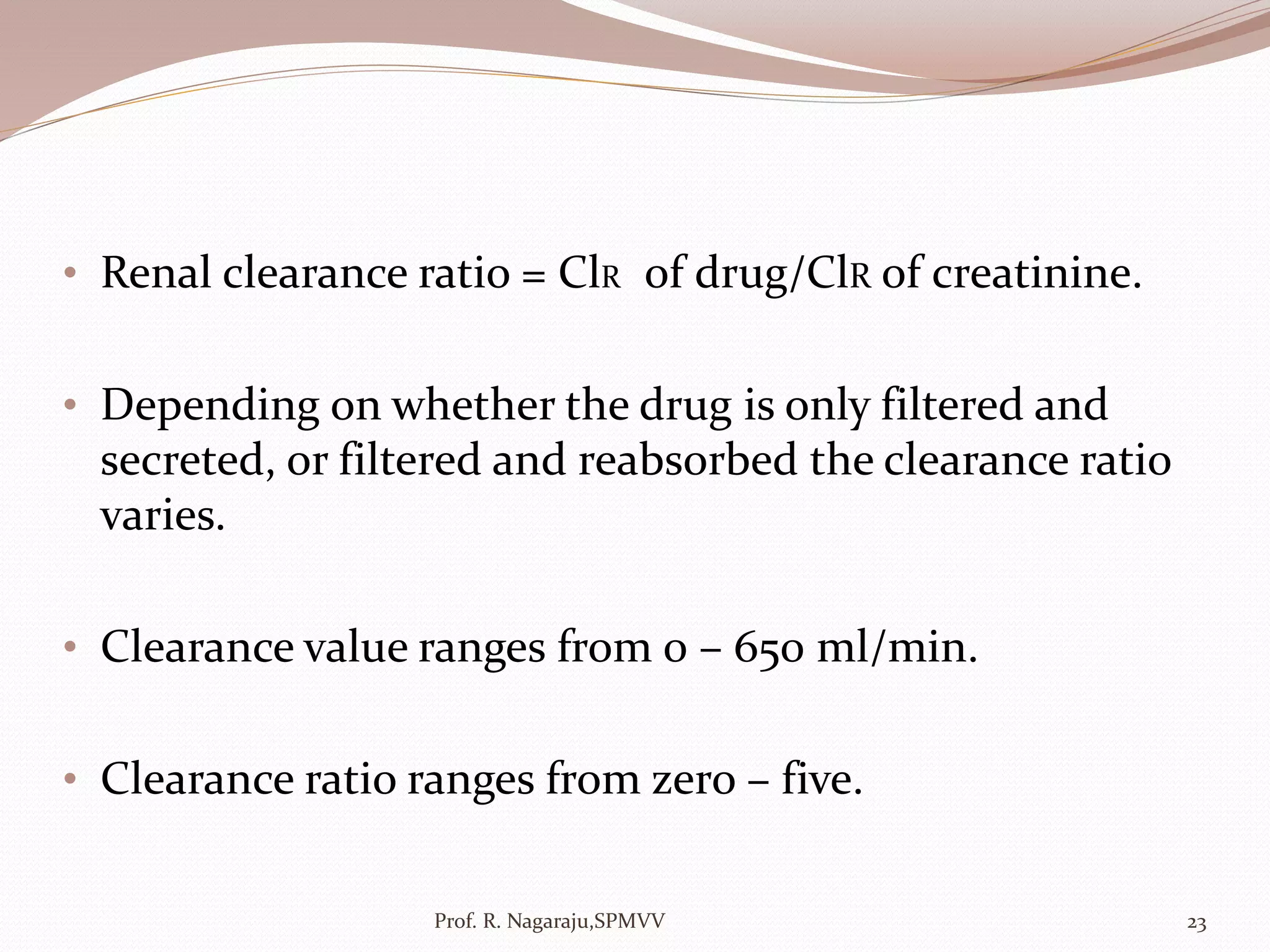 Excretion renal and non-renal | PPT