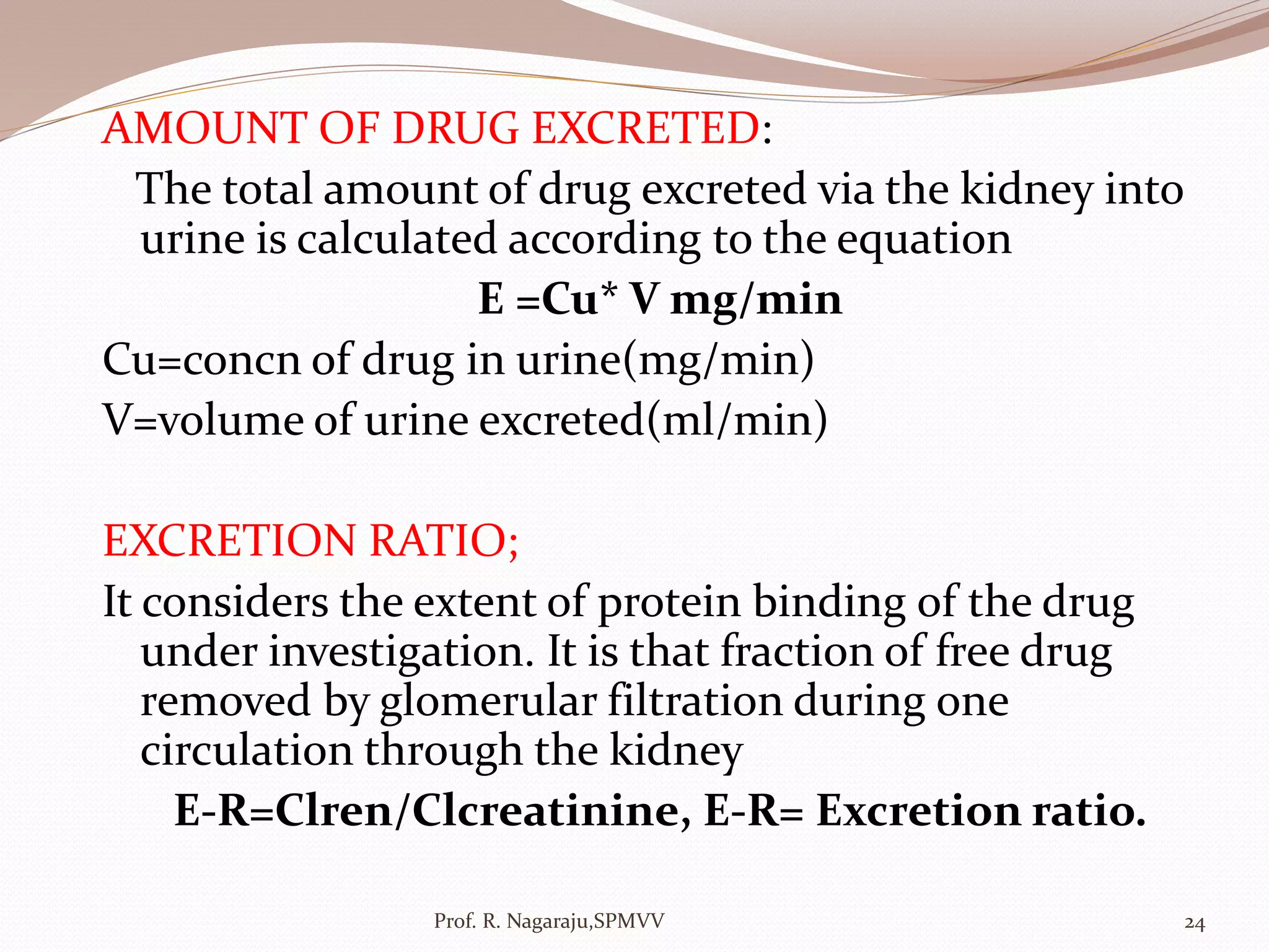 Excretion renal and non-renal | PPT