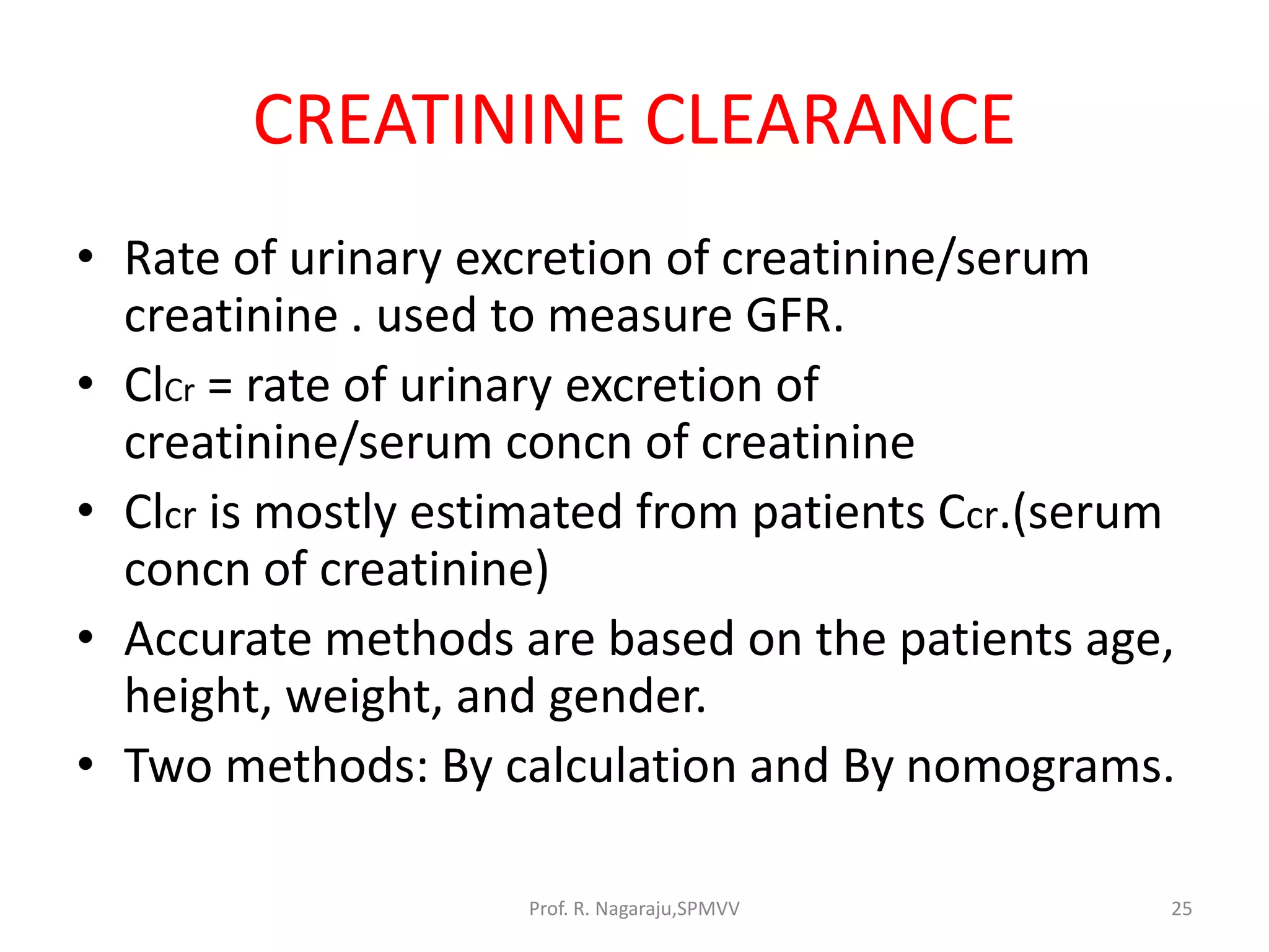 Excretion renal and non-renal | PPT