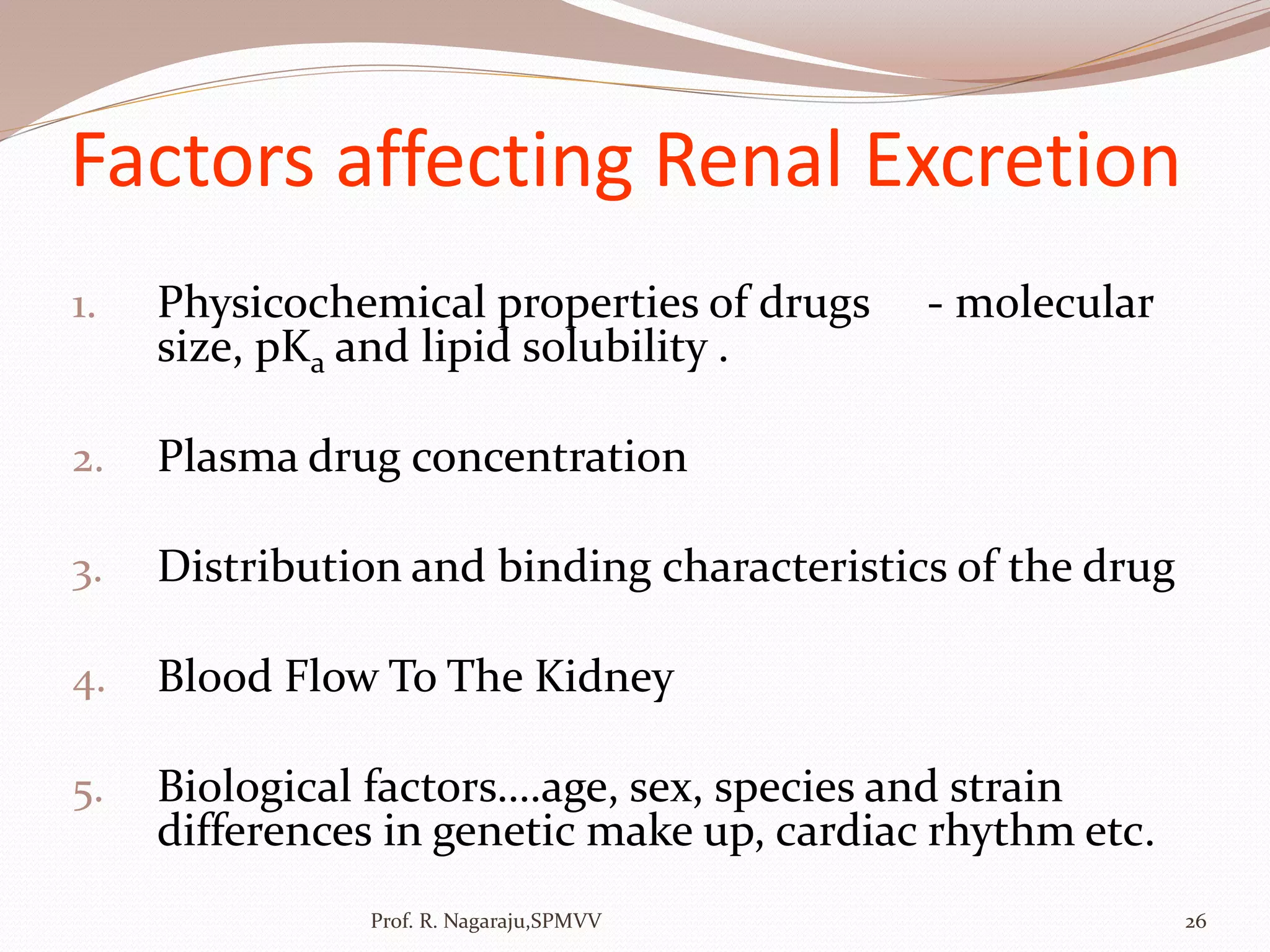 Excretion renal and non-renal | PPT
