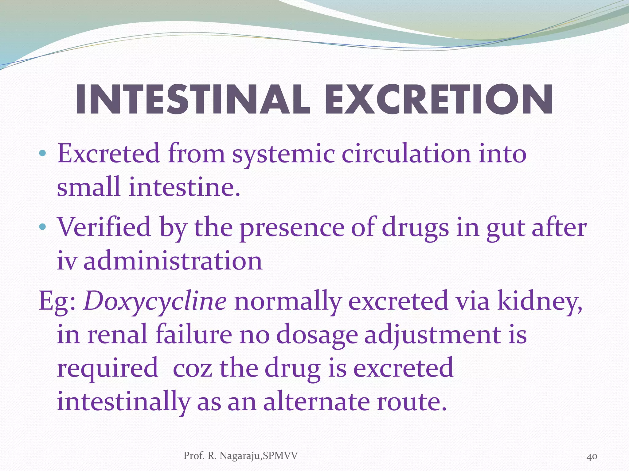 Excretion renal and non-renal | PPT