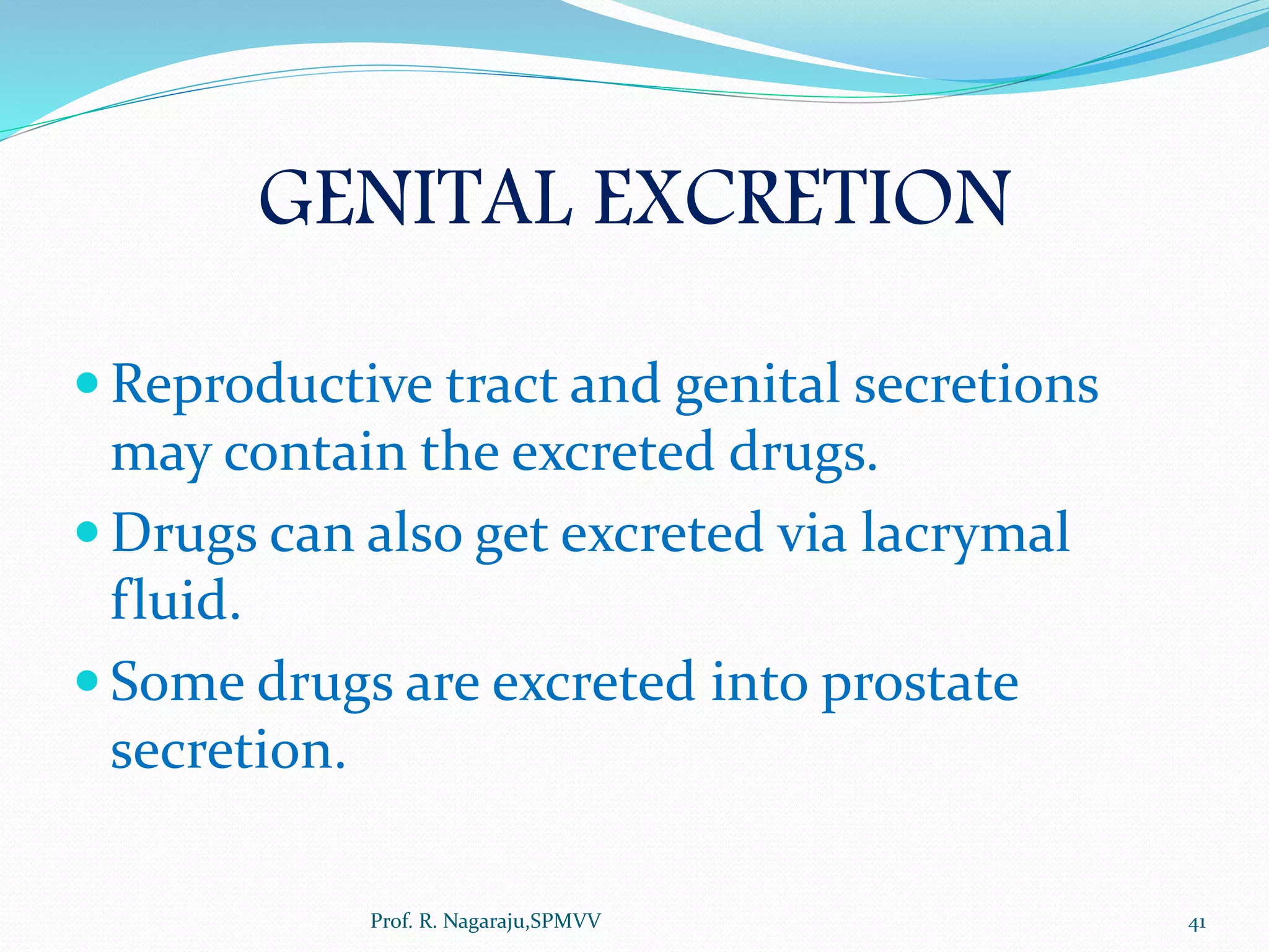 Excretion renal and non-renal | PPT
