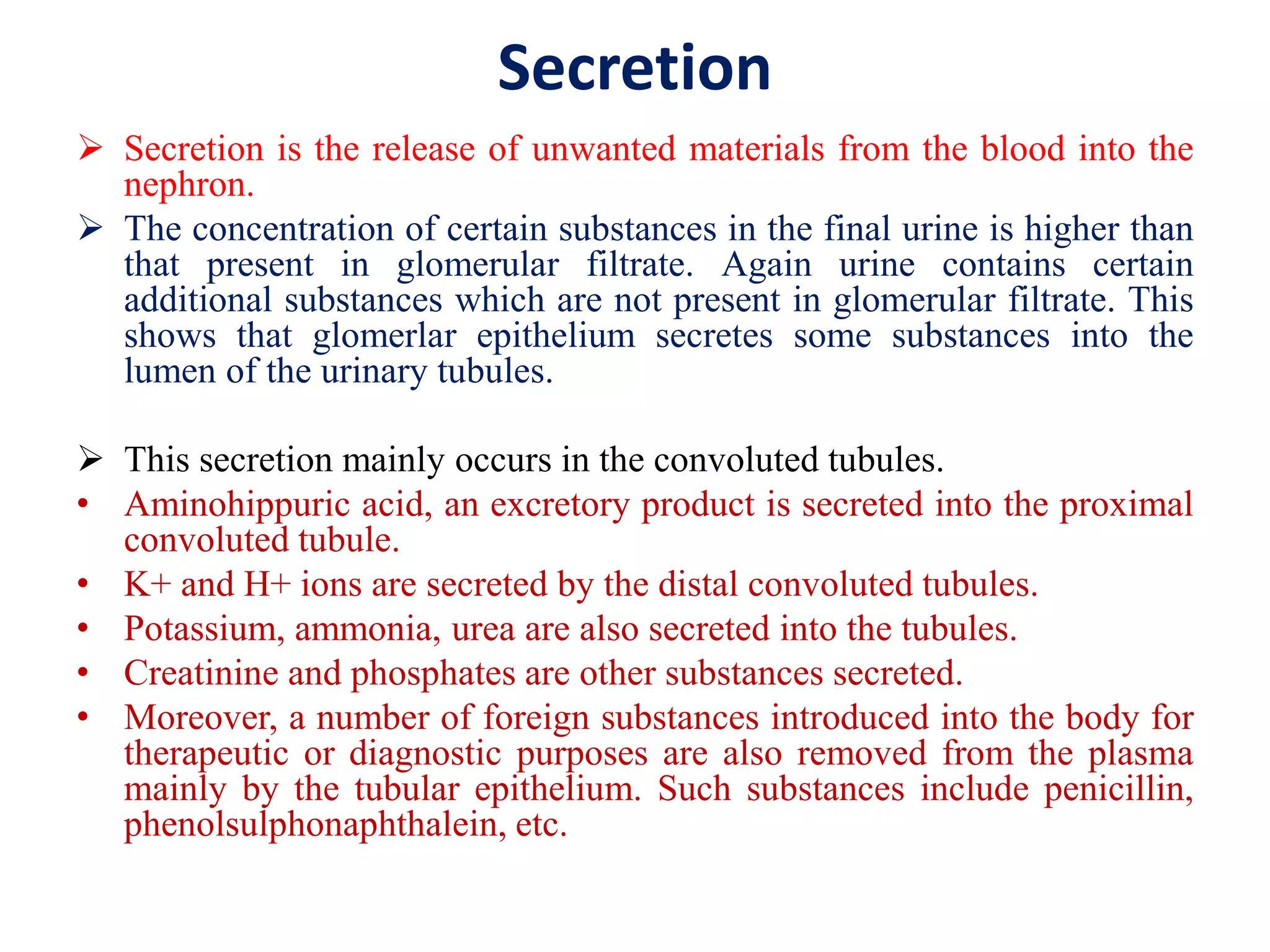Excretion and osmoregulation | PPTX