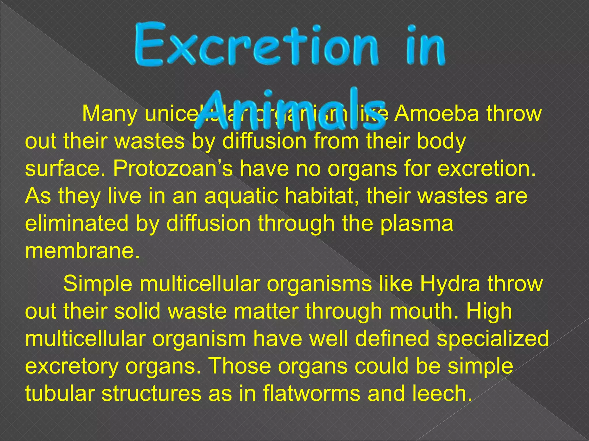 Excretion (biology) class 10th | PPTX