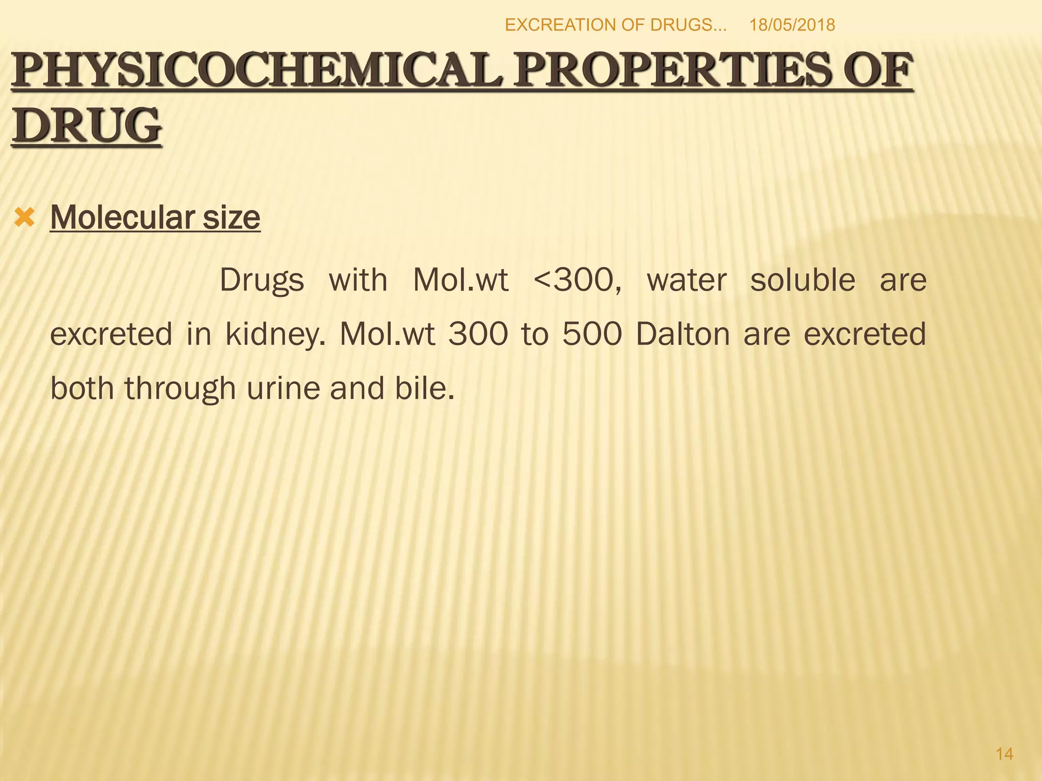 Excretion of drug | PDF