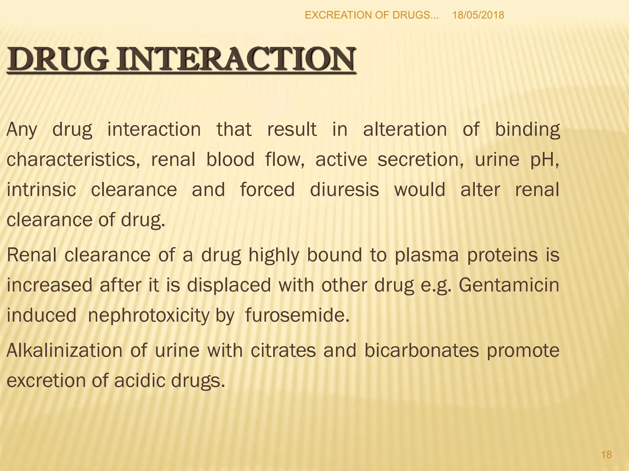 Excretion of drug | PDF